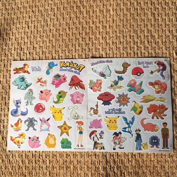 Roseart | Toys | Pokemon Temporary Tattoos | Poshmark